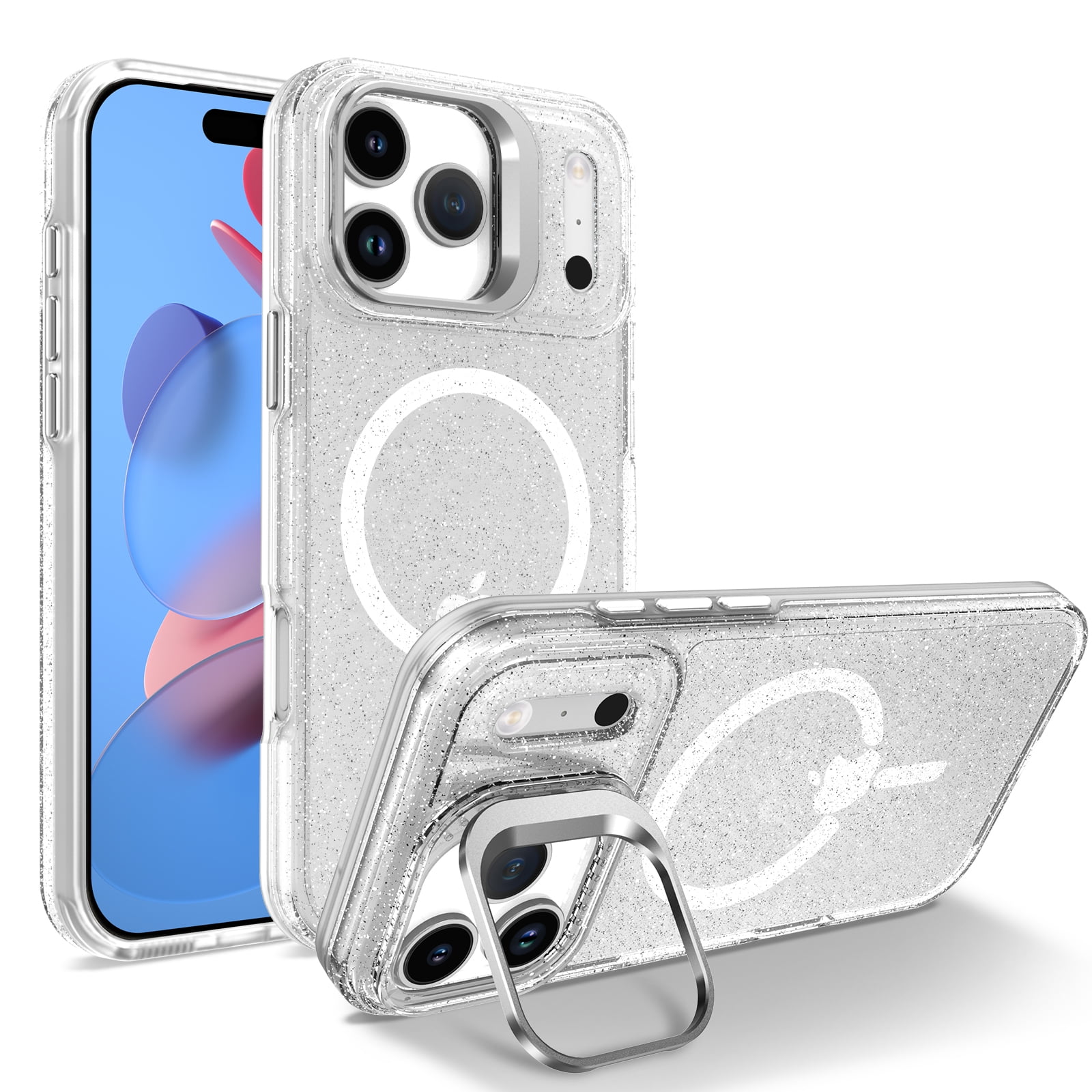 for iPhone 17 Pro Max Bling Case Compatible with MagSafe,Built-in ...