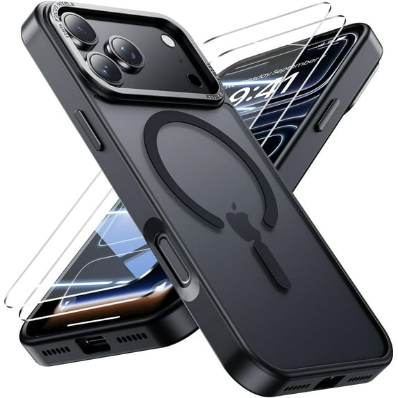 for iPhone 17 Pro Max Case with 2X Screen Protectors [Compatible with ...