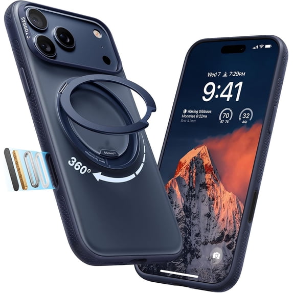 for iPhone 17 Pro Max Case, 360 Magnetic Stand, [Fit for MagSafe] [4X ...