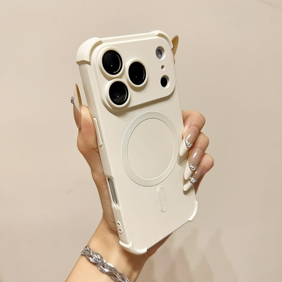 For iPhone 17 Pro Max Case: Magnetic Liquid Silicone Rubber Matte ...