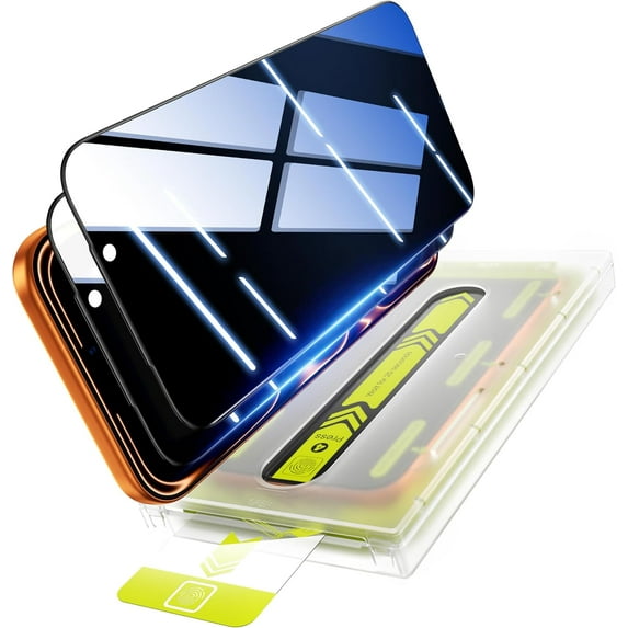 for iPhone 17 Pro Max Privacy Screen Protector - [25° Anti-Spy] [Auto ...