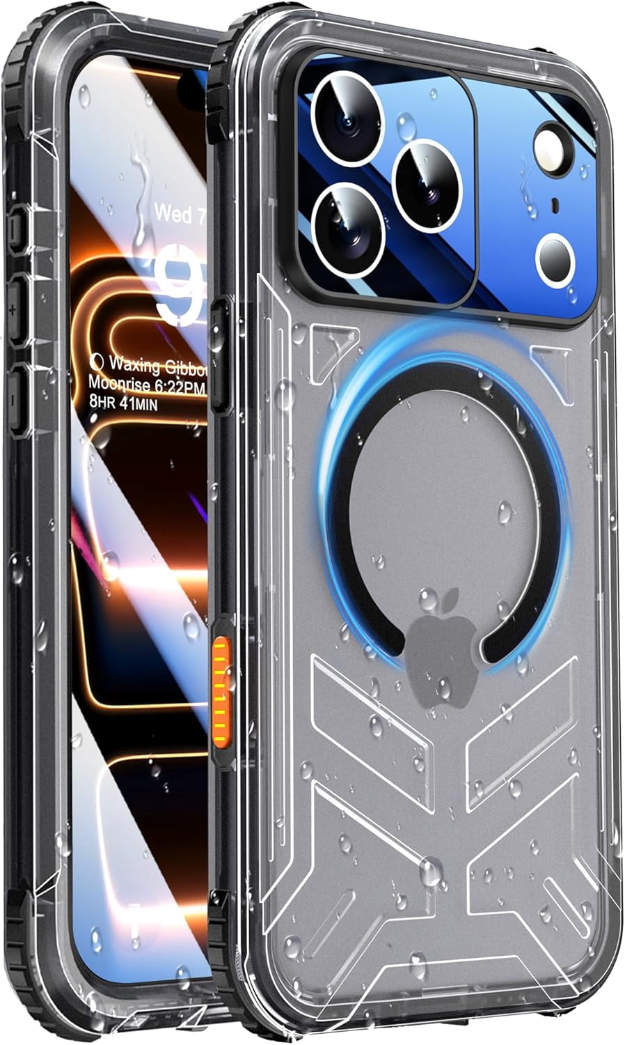 for iPhone 17 Pro Max Waterproof Case Magnetic, Built in Camera Control ...