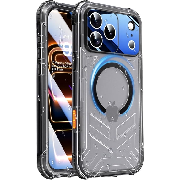 for iPhone 17 Pro Max Waterproof Case Magnetic, Built in Camera Control ...