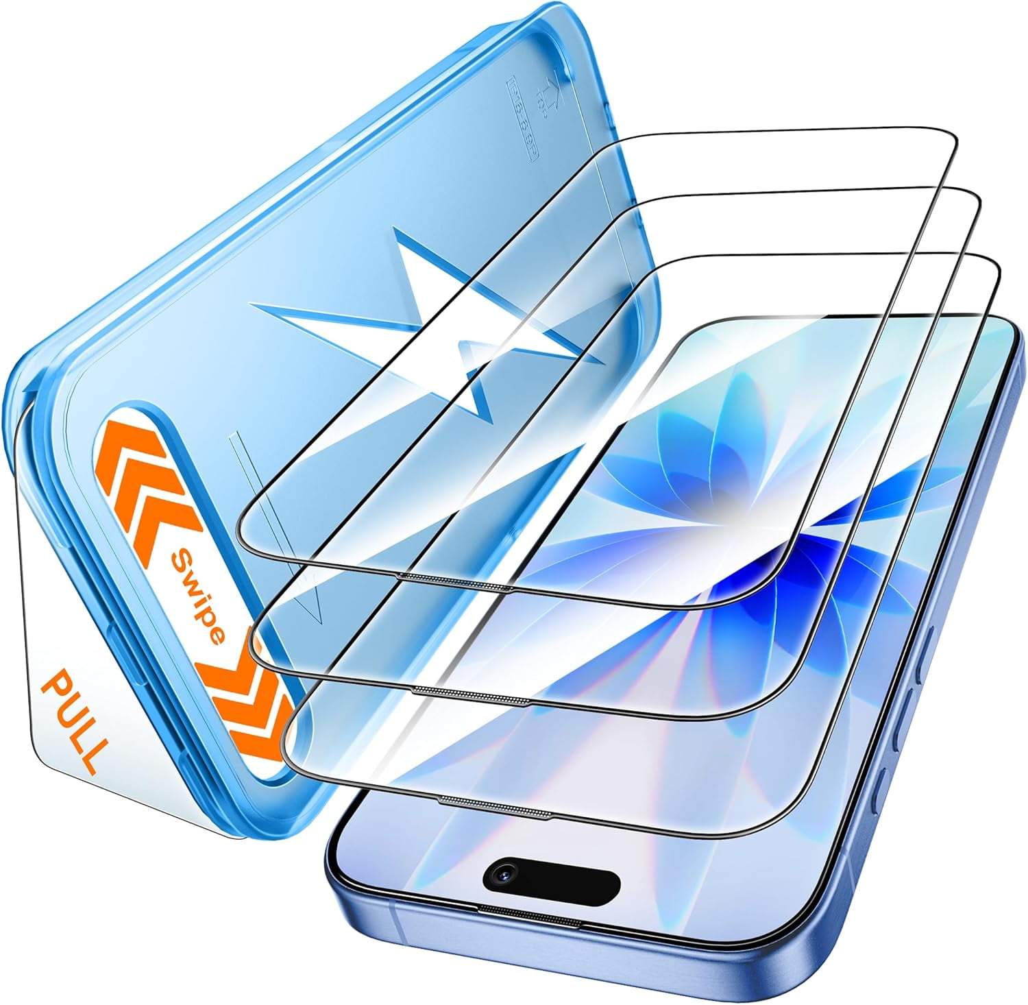 for iPhone 17 Screen Protector 3 Pack, [9H+ Hardness] [Military-Grade ...