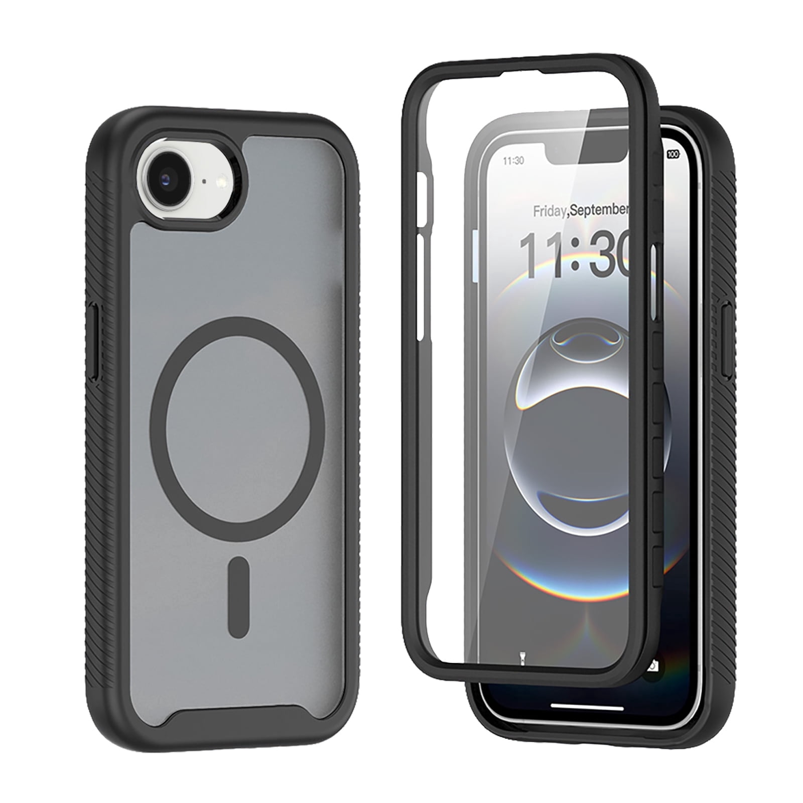For iPhone 17e Case / iPhone 16e Case, 360° Rugged Protective Shell ...