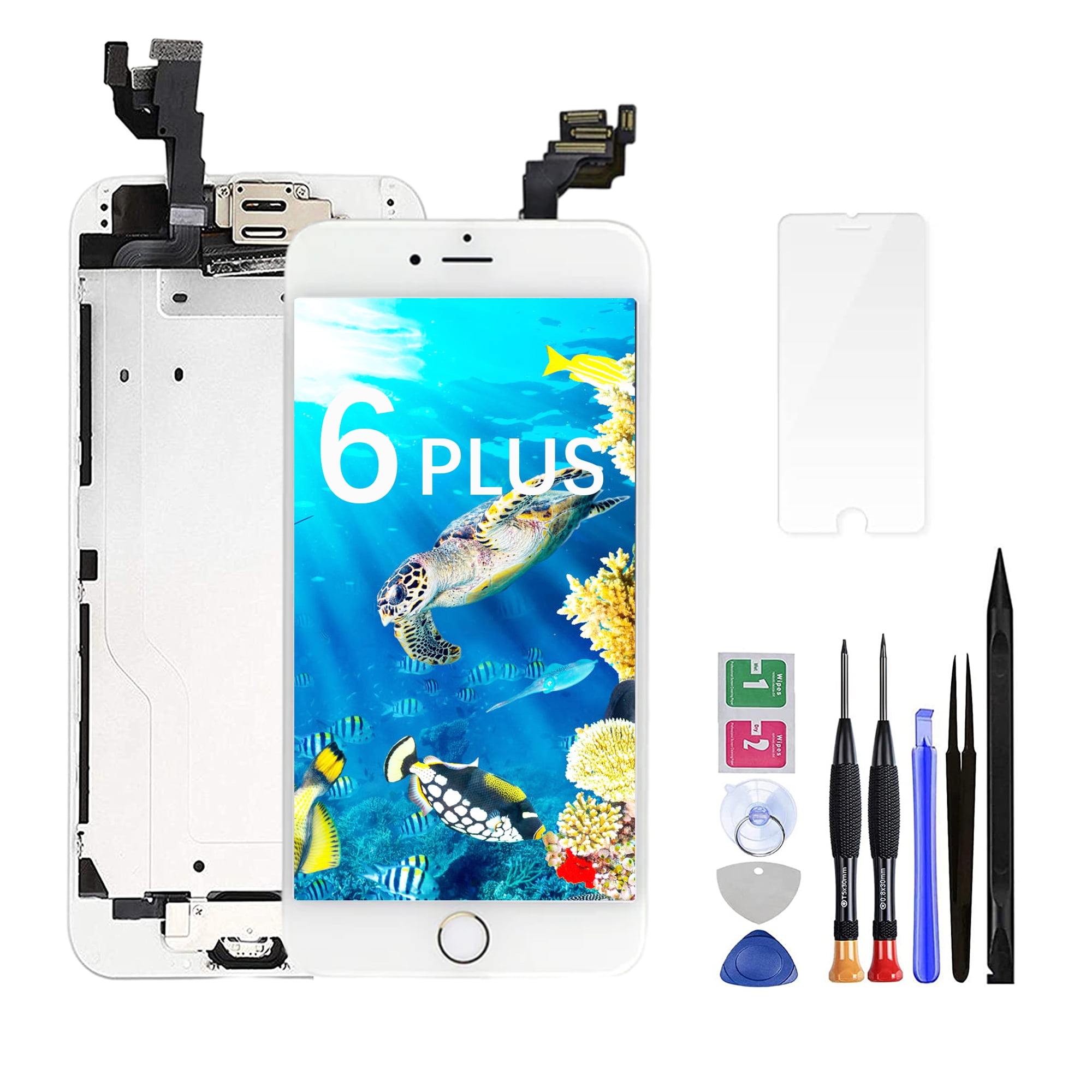 for iPhone 6 Plus 5.5 Inch LCD Screen Replacement with Home Button ...