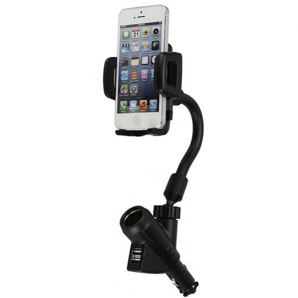 iPhone 6S Plus Car Mount Charger Plug Holder Dual USB Port Dock Cradle ...