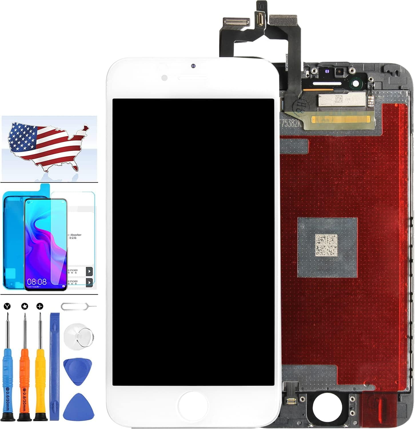 for iPhone 6S Screen Replacement (Model: A1633 A1688 A1691 A1700) Screen Replacement for iPhone ...