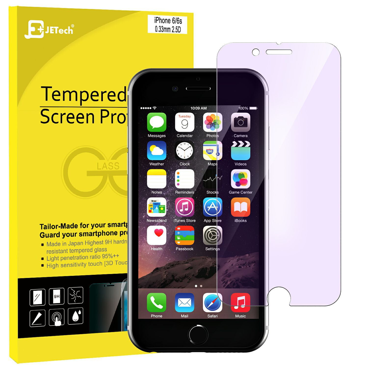 iPhone 6s Screen Protector, JETech® Premium Tempered Glass Eye ...