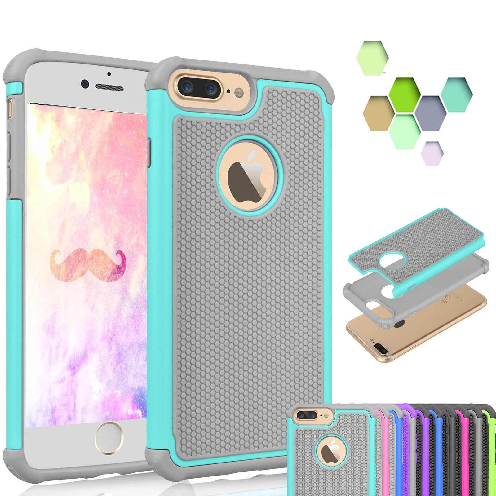 iPhone 7 Plus Case,iPhone 7 Plus(5.5 INCH) Case Hybrid Shock Absorbing ...