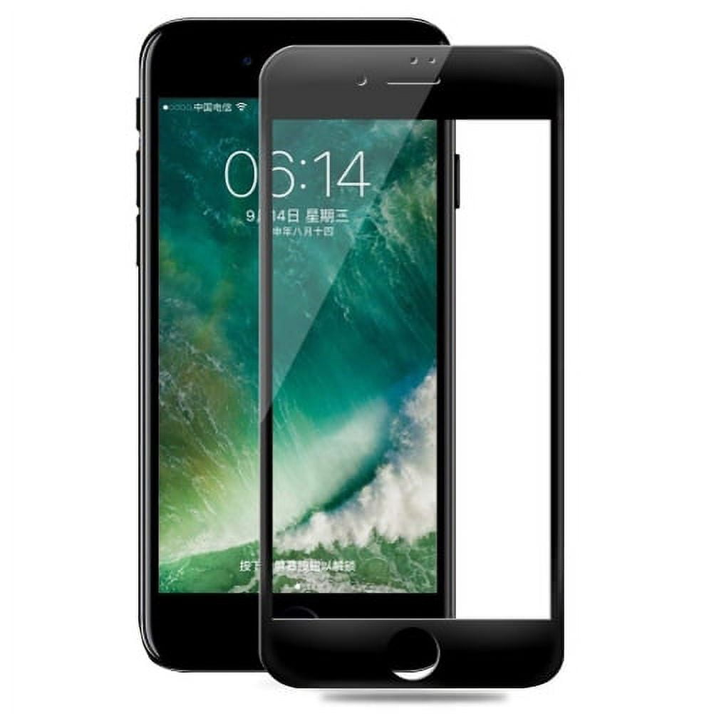 iPhone 8/7/6S/6 - Ceramics Screen Protector, Matte Black 3D Curved Edge ...