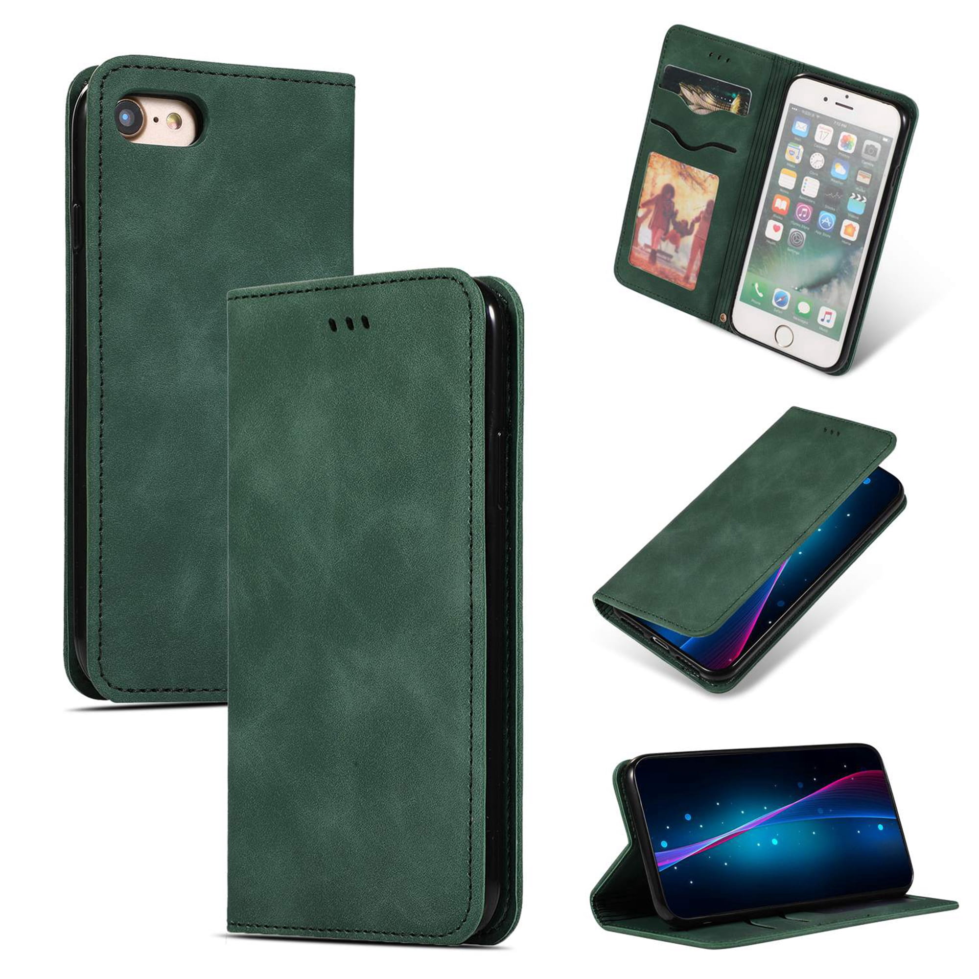 iPhone 8 Case, iPhone 7 Wallet Case, Dteck Smooth PU Leather Flip Folio ...