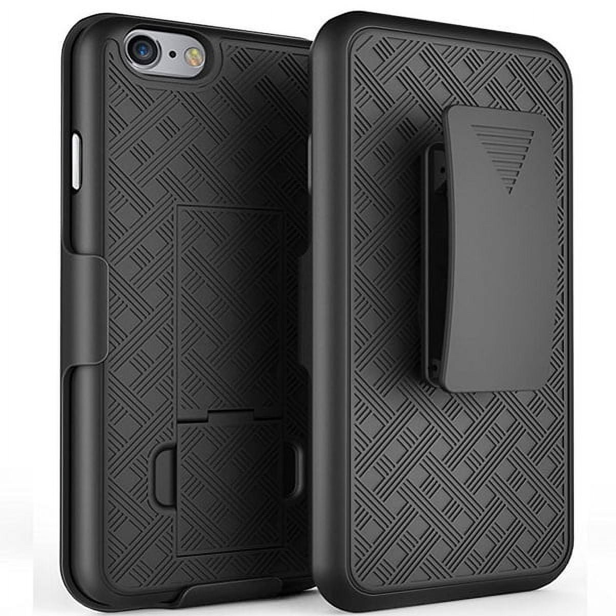 iPhone 8 Compatible Hard Shell Combo Case Kick-stand Swivel Clip ...