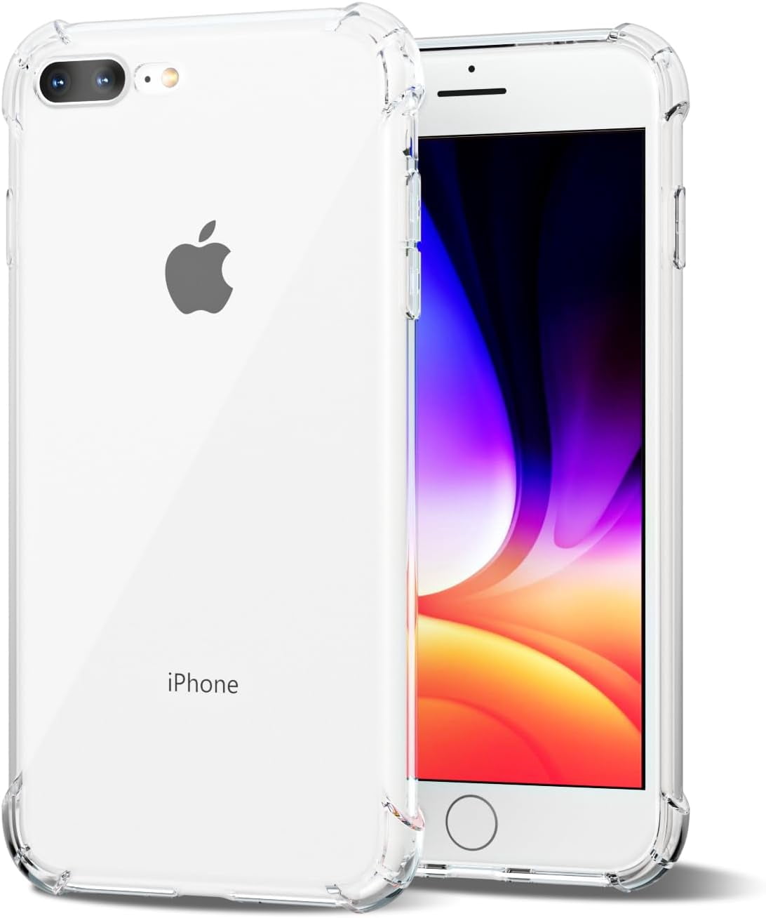 for iPhone 8 Plus Case, 7 Plus Phone Case Clear, Transparent Thin Slim ...