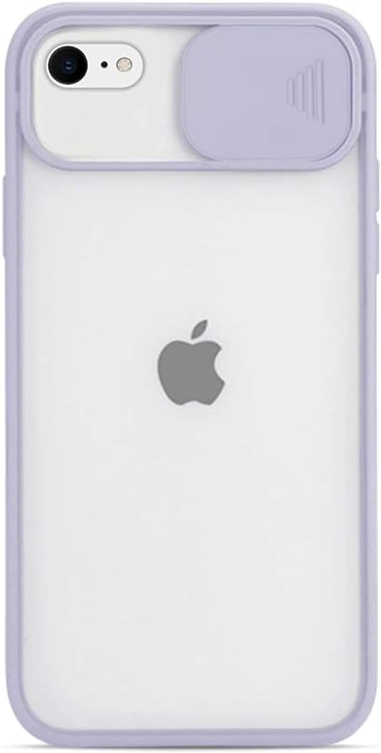 for iPhone 8/iPhone 7/iPhone SE 2020 Clear Case with Camera Cover ...