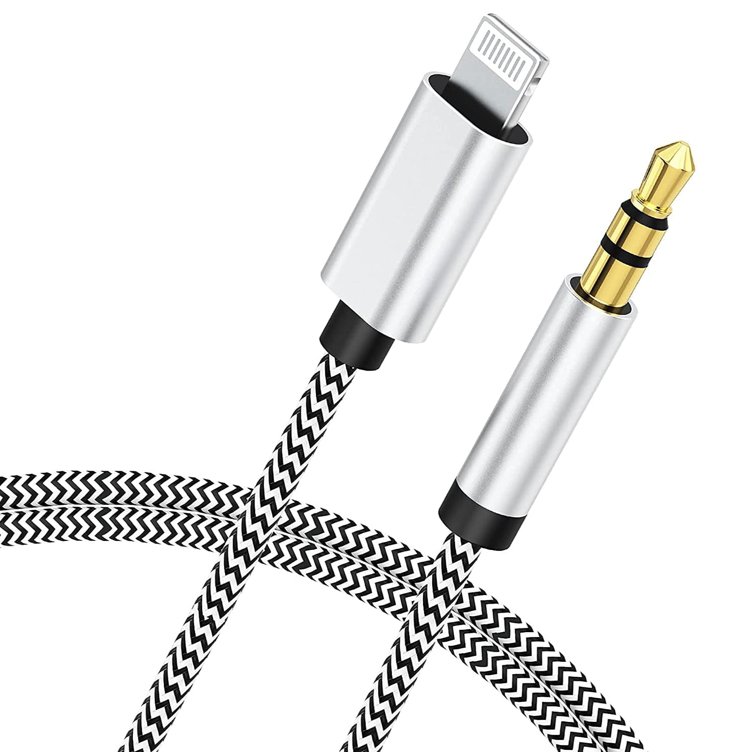 iPhone AUX Cord, Lightning to 1/8 Inch Audio Cable, 3.3ft Headphone ...