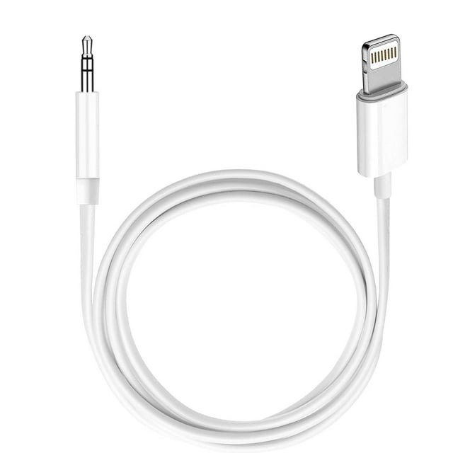 iPhone AUX Cord, Lightning to 1/8 Inch Audio Cable, 3.3ft Headphone ...