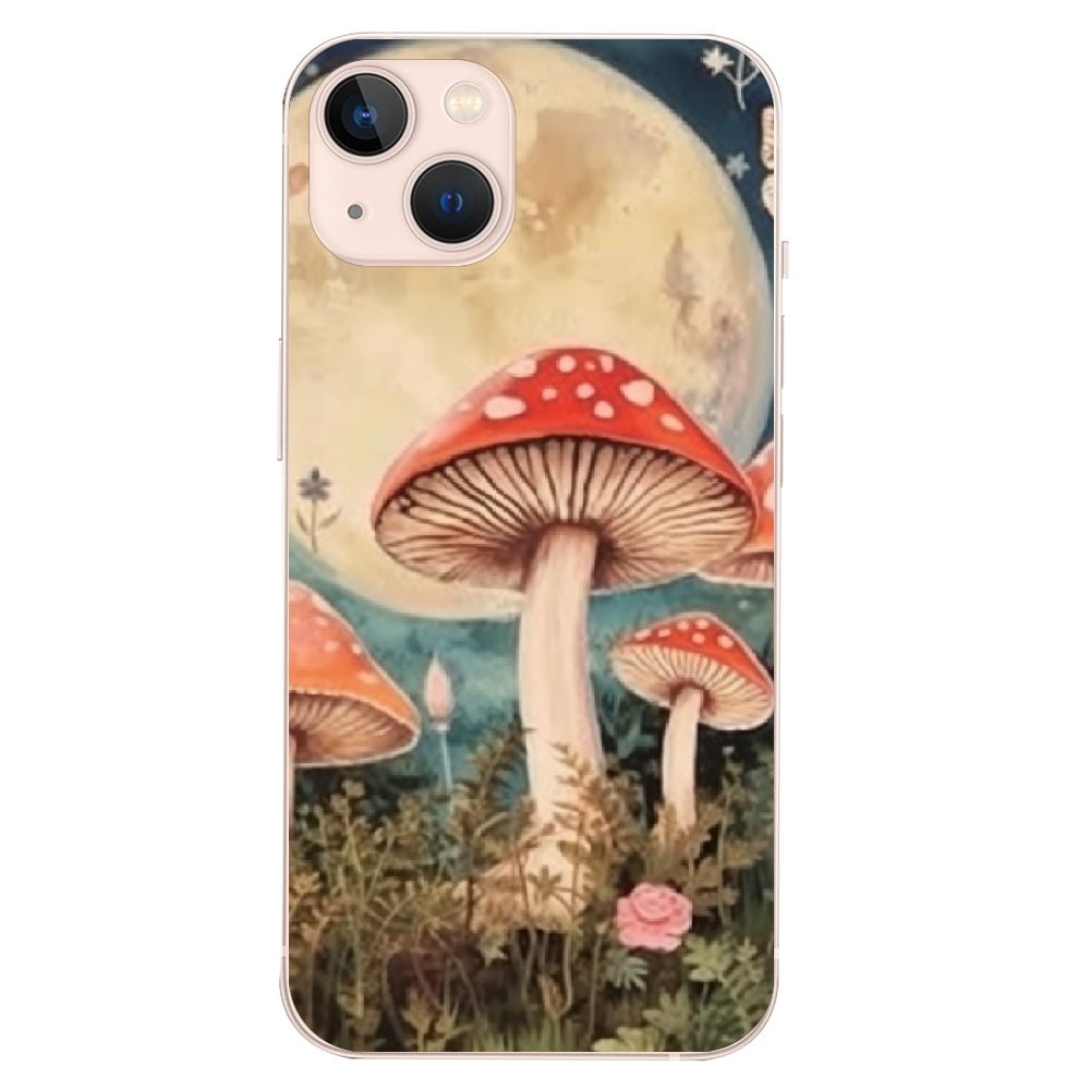 iPhone Aesthetic Cottagecore Mushroom Moon Case - Walmart.com