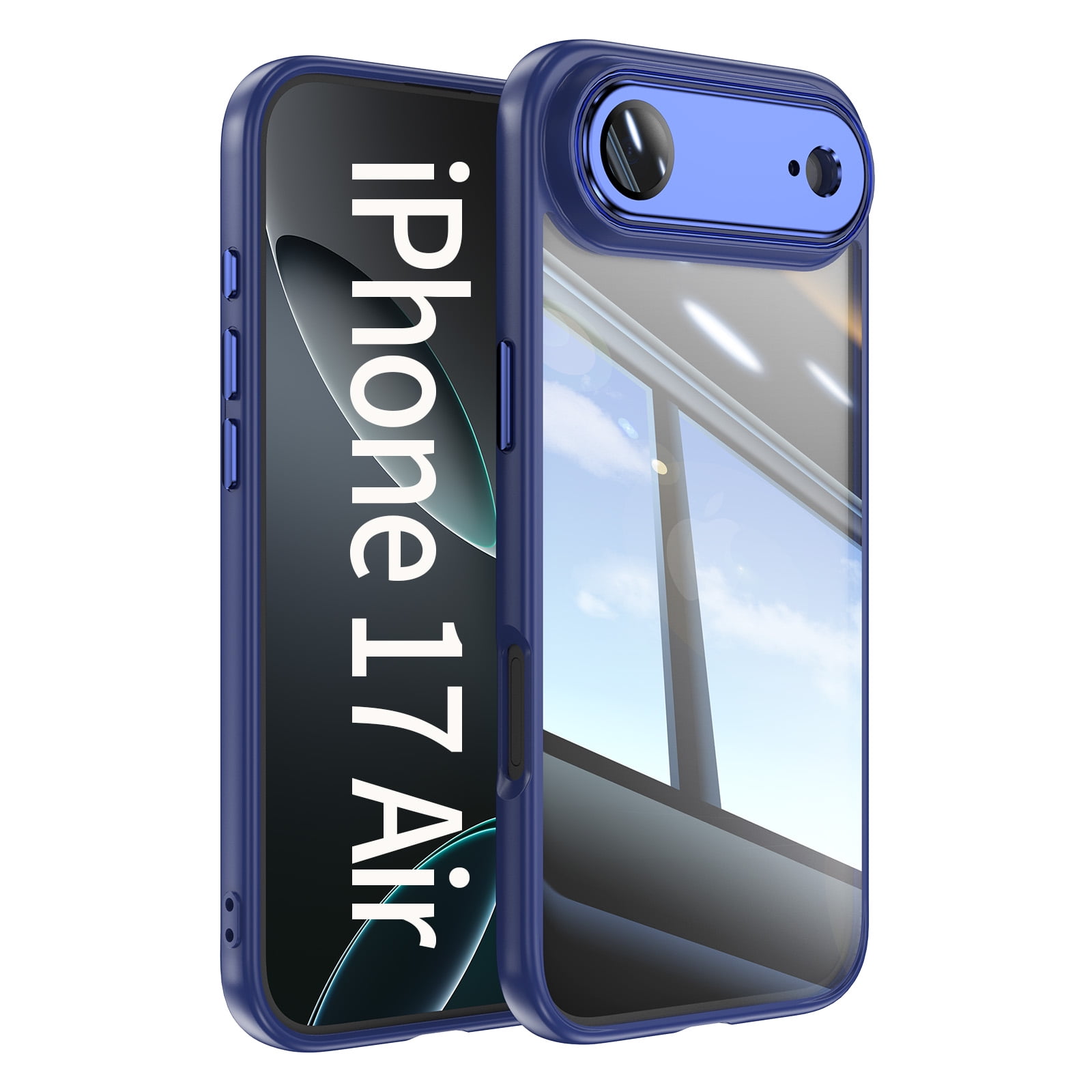 for iPhone Air Case Clear Slim, [Built in Lens Protector] [Non ...
