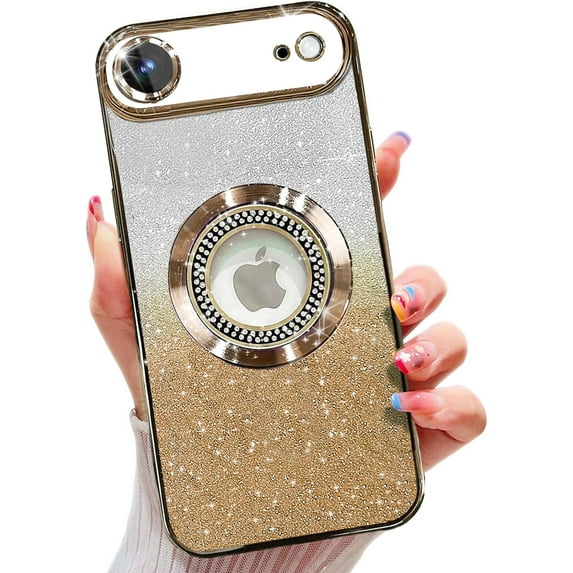 For iPhone Air Magnetic Glitter Case Compatible with MagSafe,Full ...