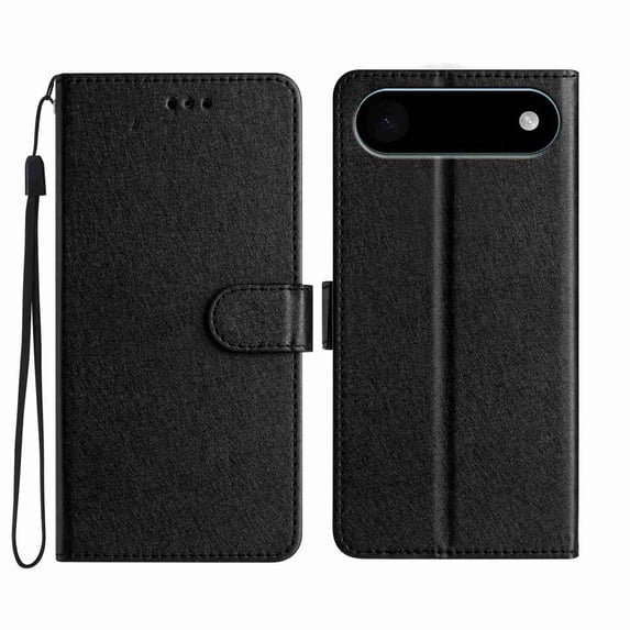 For iPhone Air Phone Case,Silk Texture PU Leather Flip Folding ...