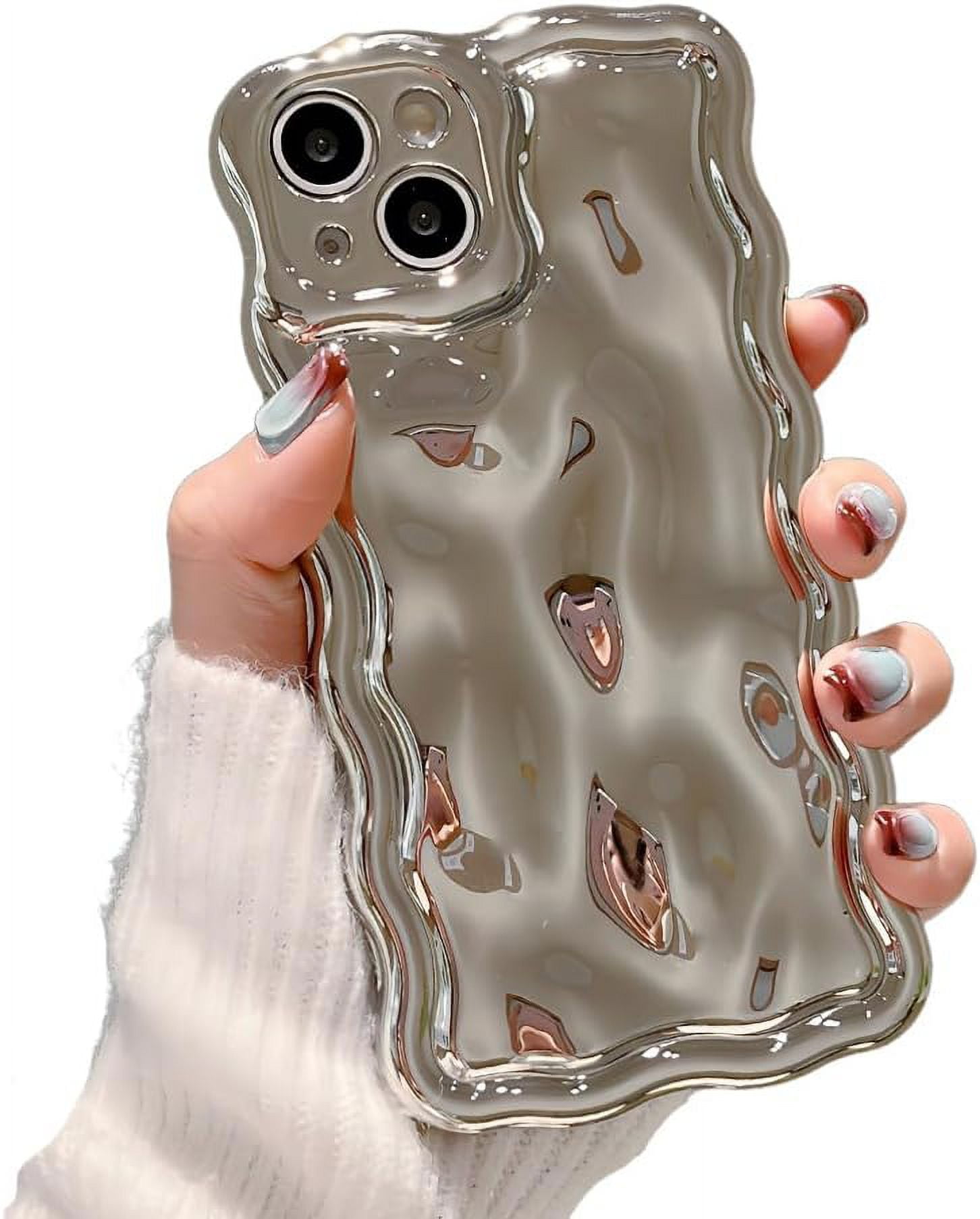 for iPhone Case,Luxury ElectroPlated Water Ripple Pattern Curly Wave ...