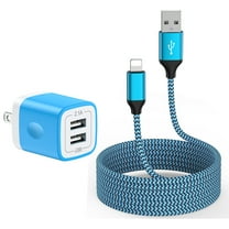 iPhone Charger,Charger Block with 3Pack Lightning Cables 6ft Charging ...