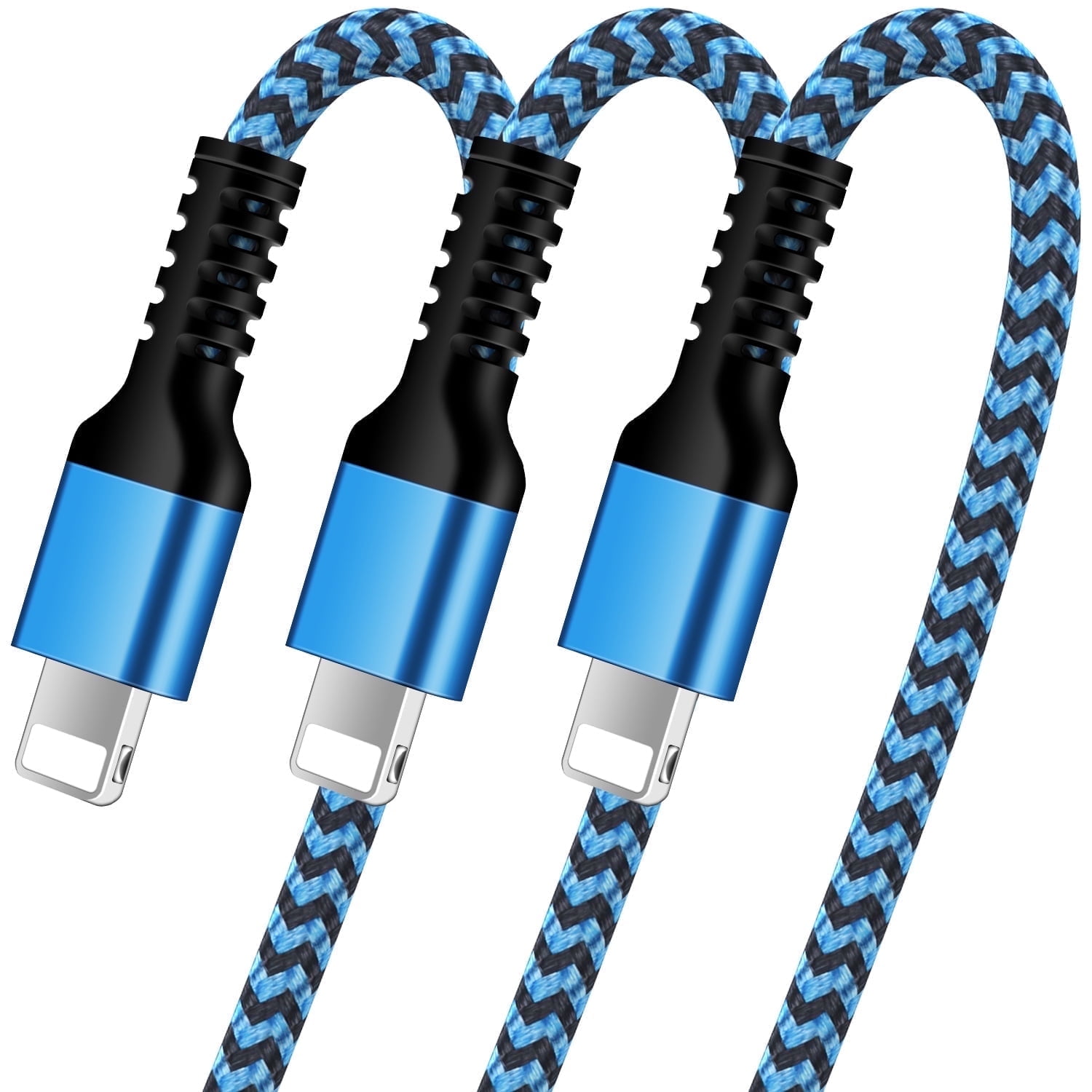 Bioonis Compatible for iPhone Charging Cable 3 Pack, 6FT Light-ning ...