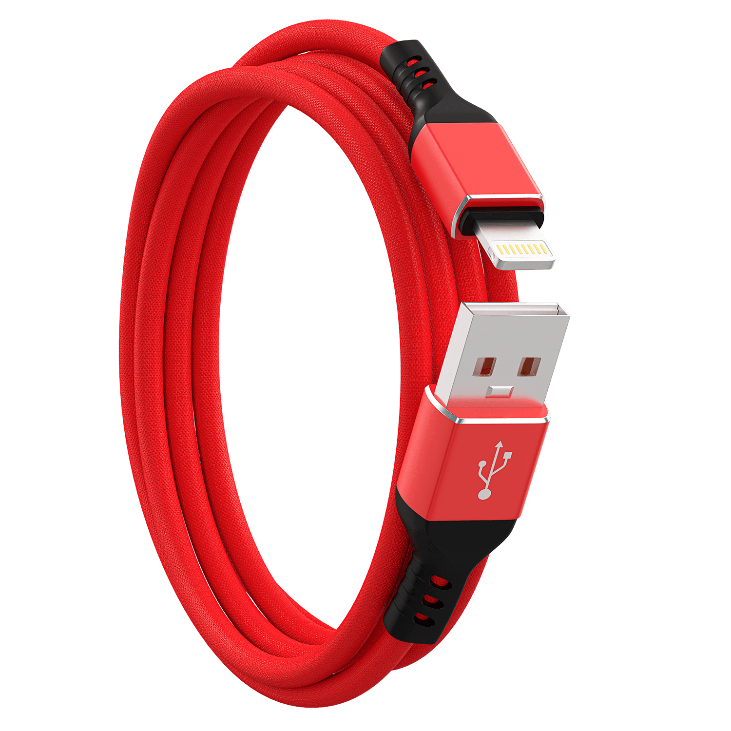 iPhone Charger Cable, Ironten Apple MFi Certified 1 Pack 6 FT Red Long ...