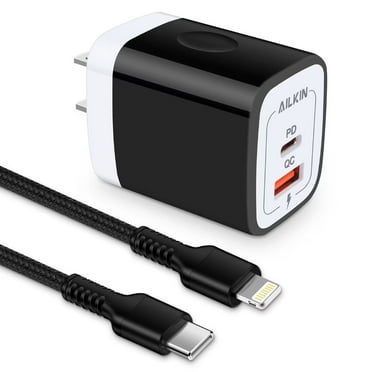 iPhone Charger,Charger Block with 3Pack Lightning Cables 6ft Charging ...