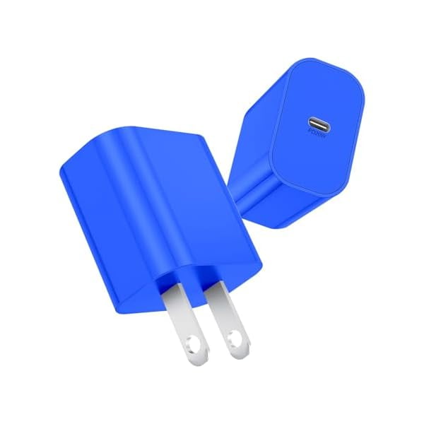 iPhone Fast Charger Block, [Apple MFi] 20W USB C Wall Charging Plug ...