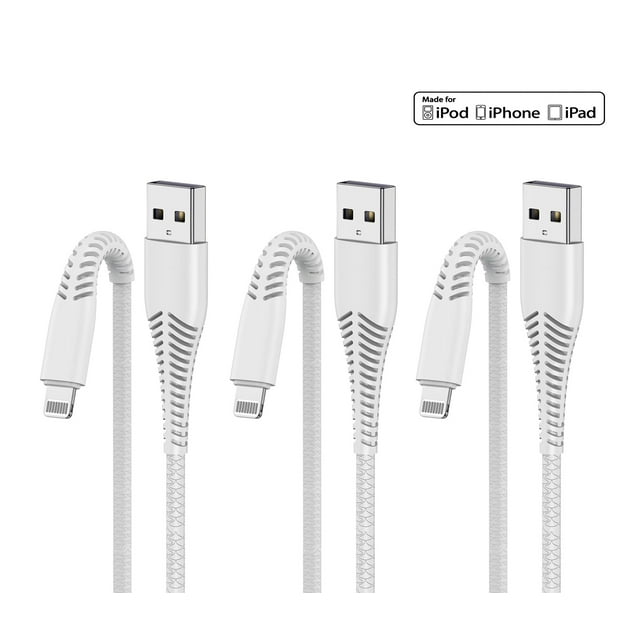 iPhone Fast Charging Cord 10ft, [Apple MFi Certified] Long USB A to Lightning Cable, 10 Feet ...