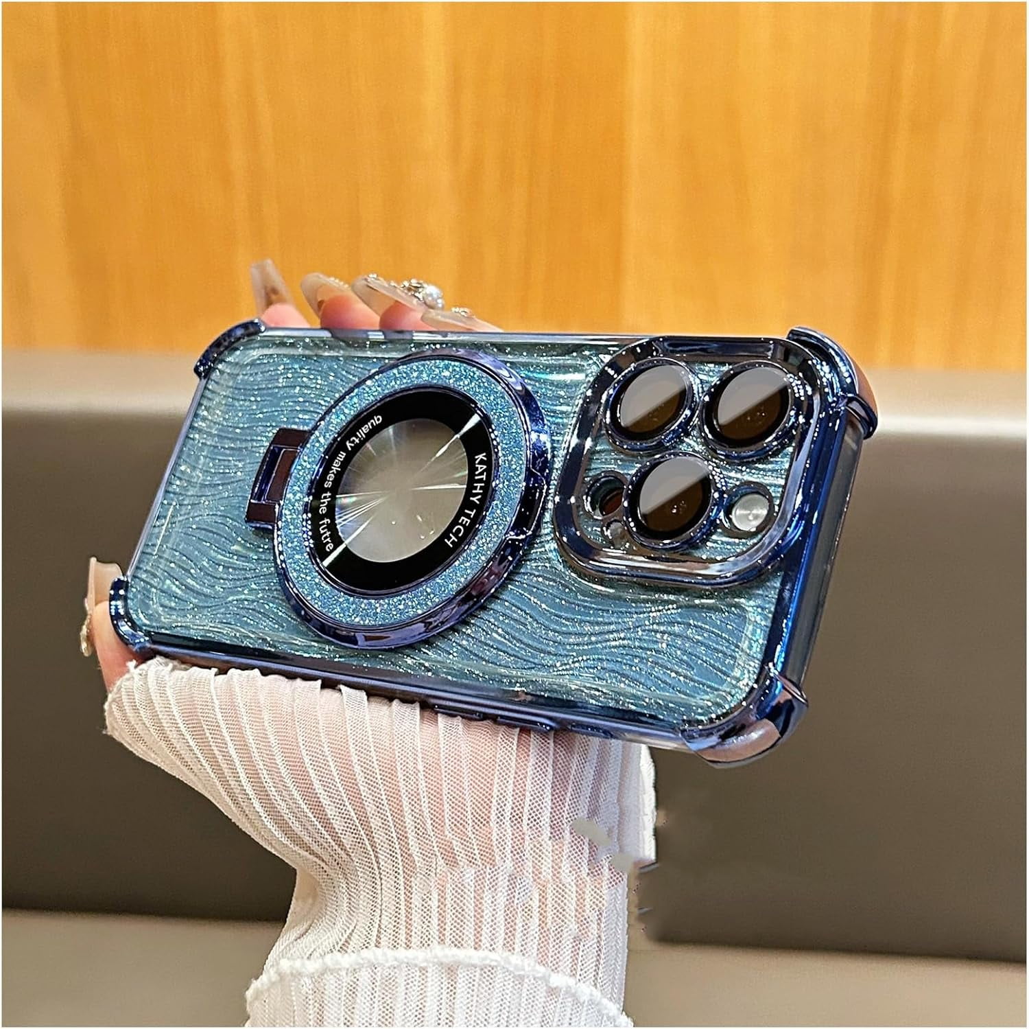 for iPhone Four Corners Airbag Drop Protection Magnetic Stand Case ...