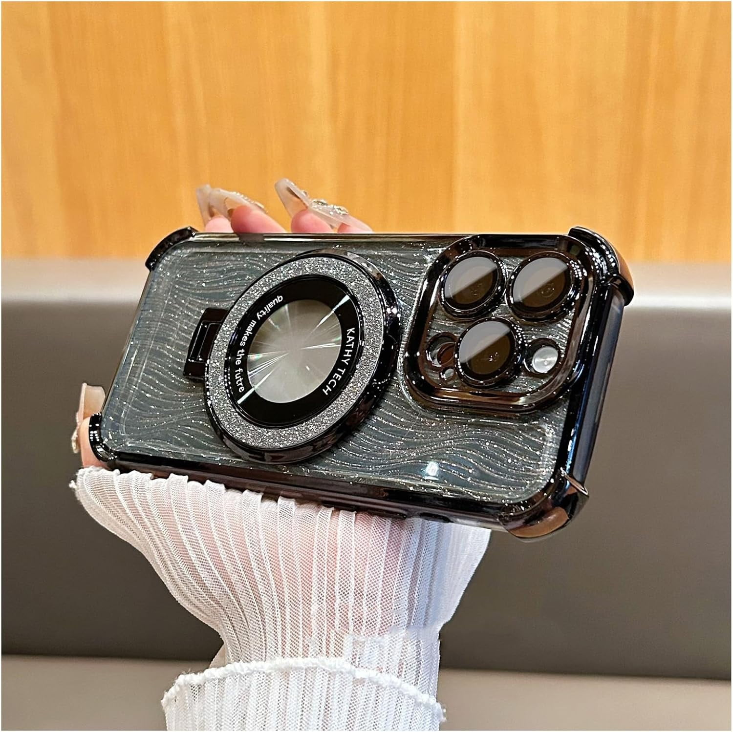 for iPhone Four Corners Airbag Drop Protection Magnetic Stand Case ...