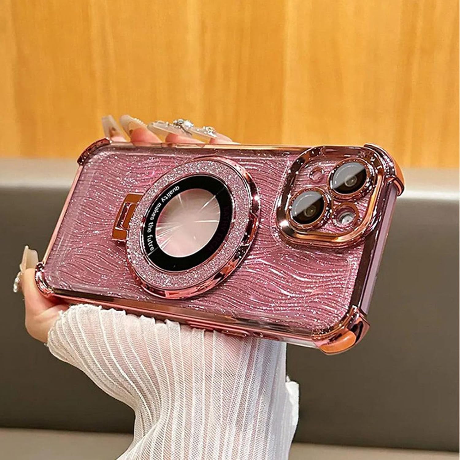 for iPhone Four Corners Airbag Drop Protection Magnetic Stand Case ...