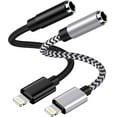 iPhone Headphone Adapter,2Pack Lightning to Aux Dongle Cord 3.5mm ...