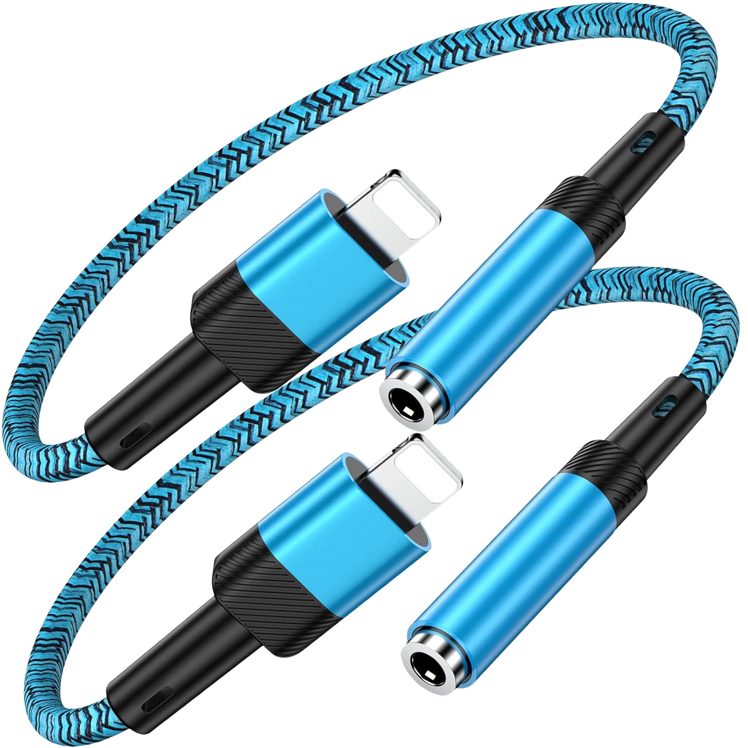 iPhone Headphone Adapter,Support Calls,2Pack Lightning to Aux Dongle ...