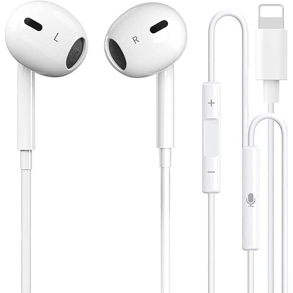iPhone Headphones Earbuds [MFI Certified] Wired in-Ear Headphones with ...
