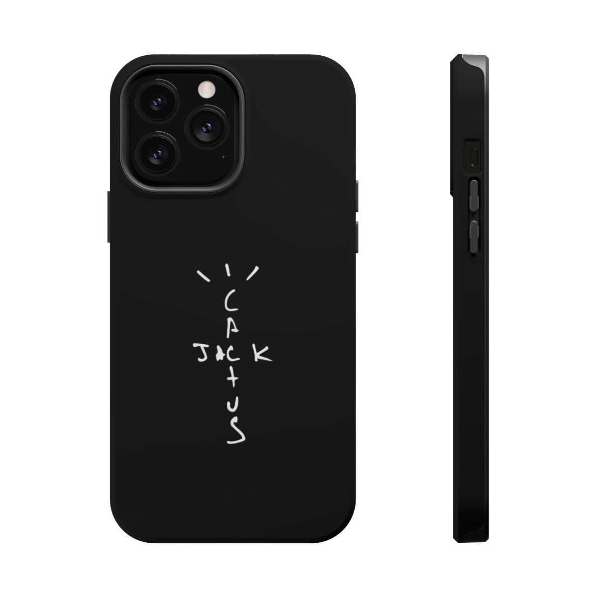 iPhone Magsafe Tough Case - Cactus Jack Black White Logo Hip Hop Travis ...