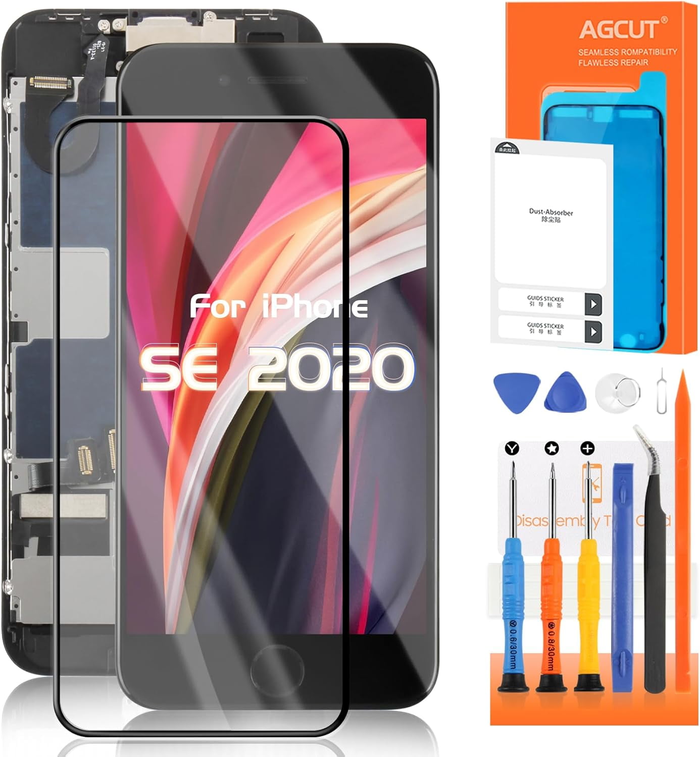 for iPhone SE 2020 Screen Replacement for iPhone 8/SE 2nd Generation LCD A2275 A2298 A2296 ...