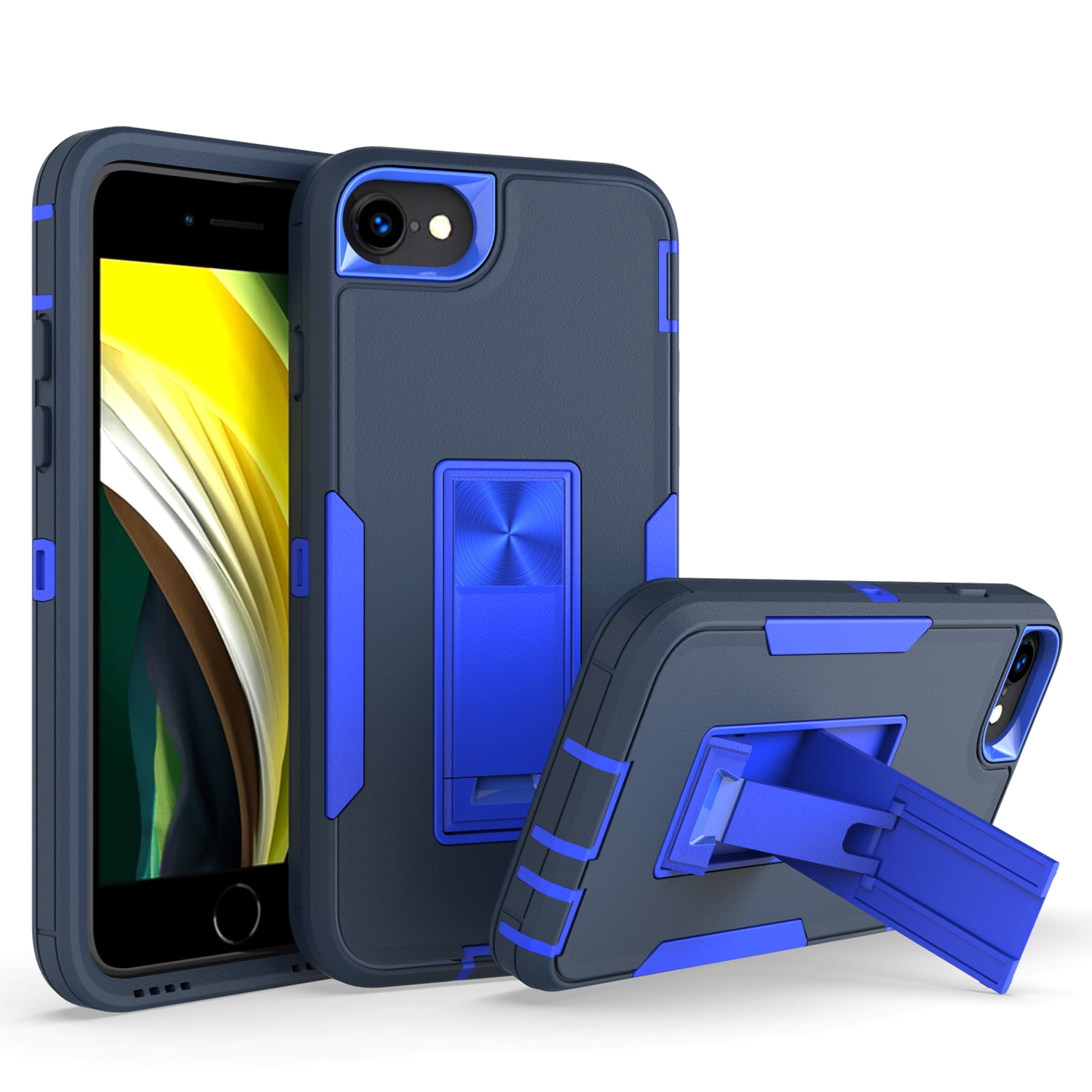 iPhone SE 2022 & 2020 Case, iPhone 8 Case, iPhone 7 Cover, Allytech Built-in Kickstand Magnetic ...