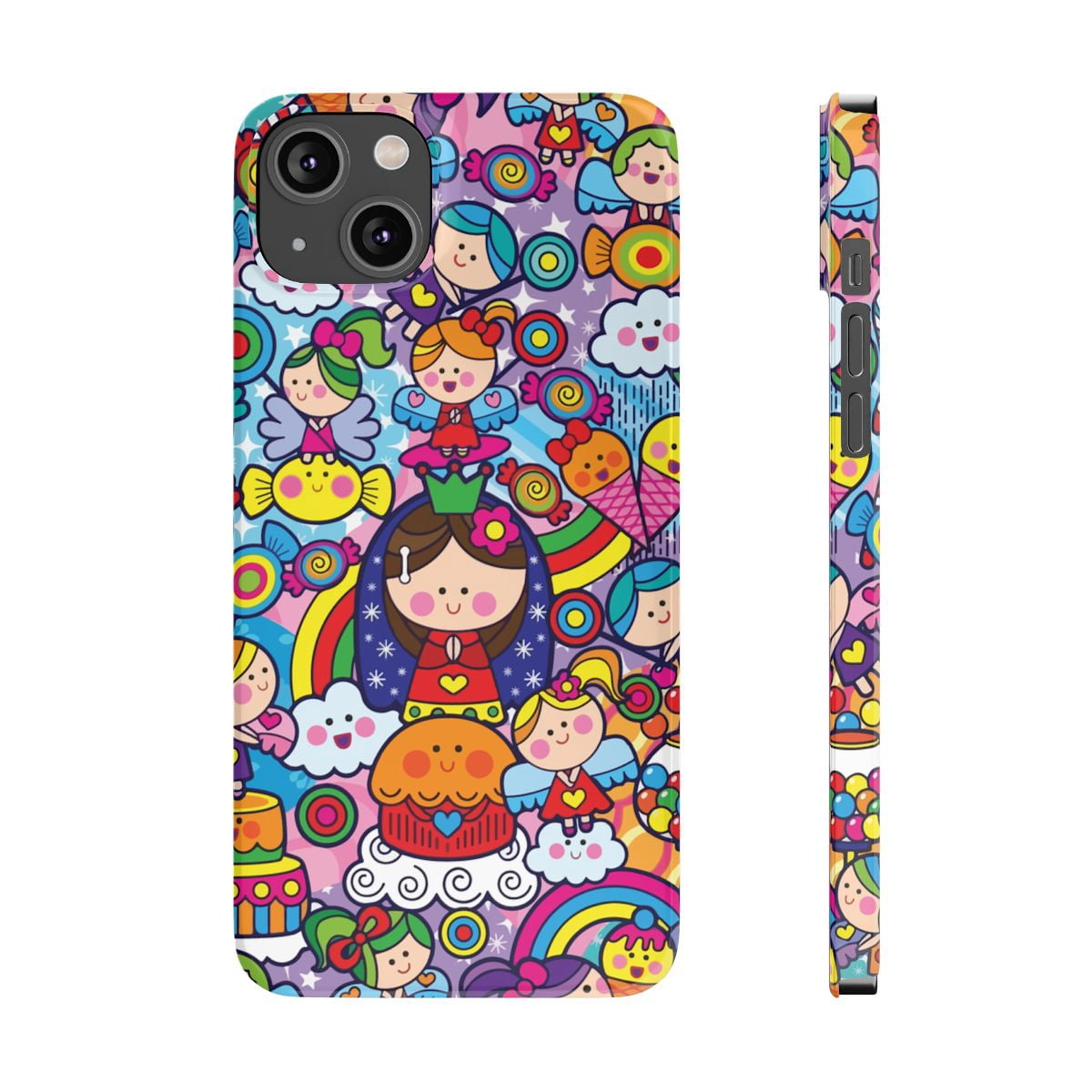 iPhone Slim Case - Cute Candy Girly Cupcake Muffin Art Viral Colorful ...