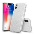 iPhone X Case, ESR iPhone X Glitter Sparkle Bling Case Silver - Walmart.com