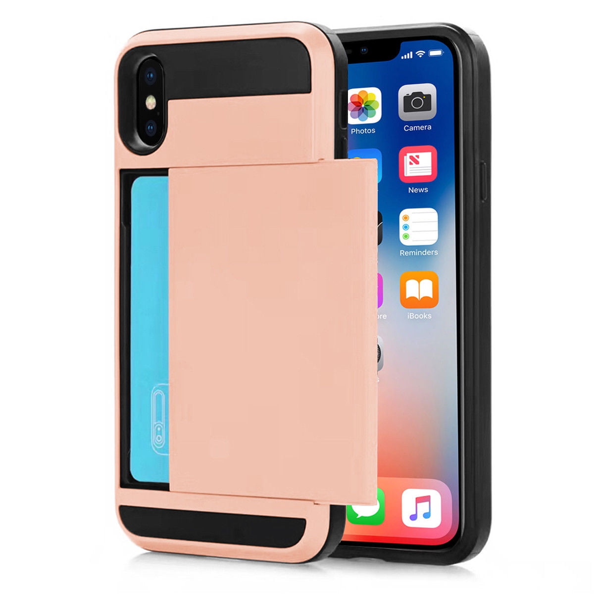 iPhone X Case, Mignova Rugged Protective Card Holder Shock-Absorption ...