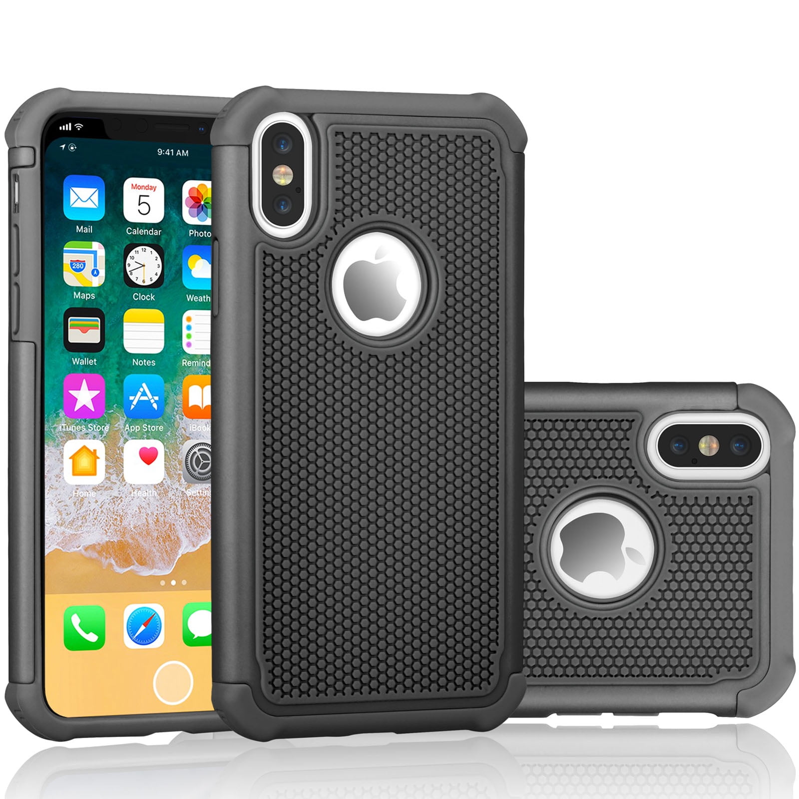 iPhone X Case, iPhone X Sturdy Case, Tekcoo [Tmajor] Shock Absorbing ...