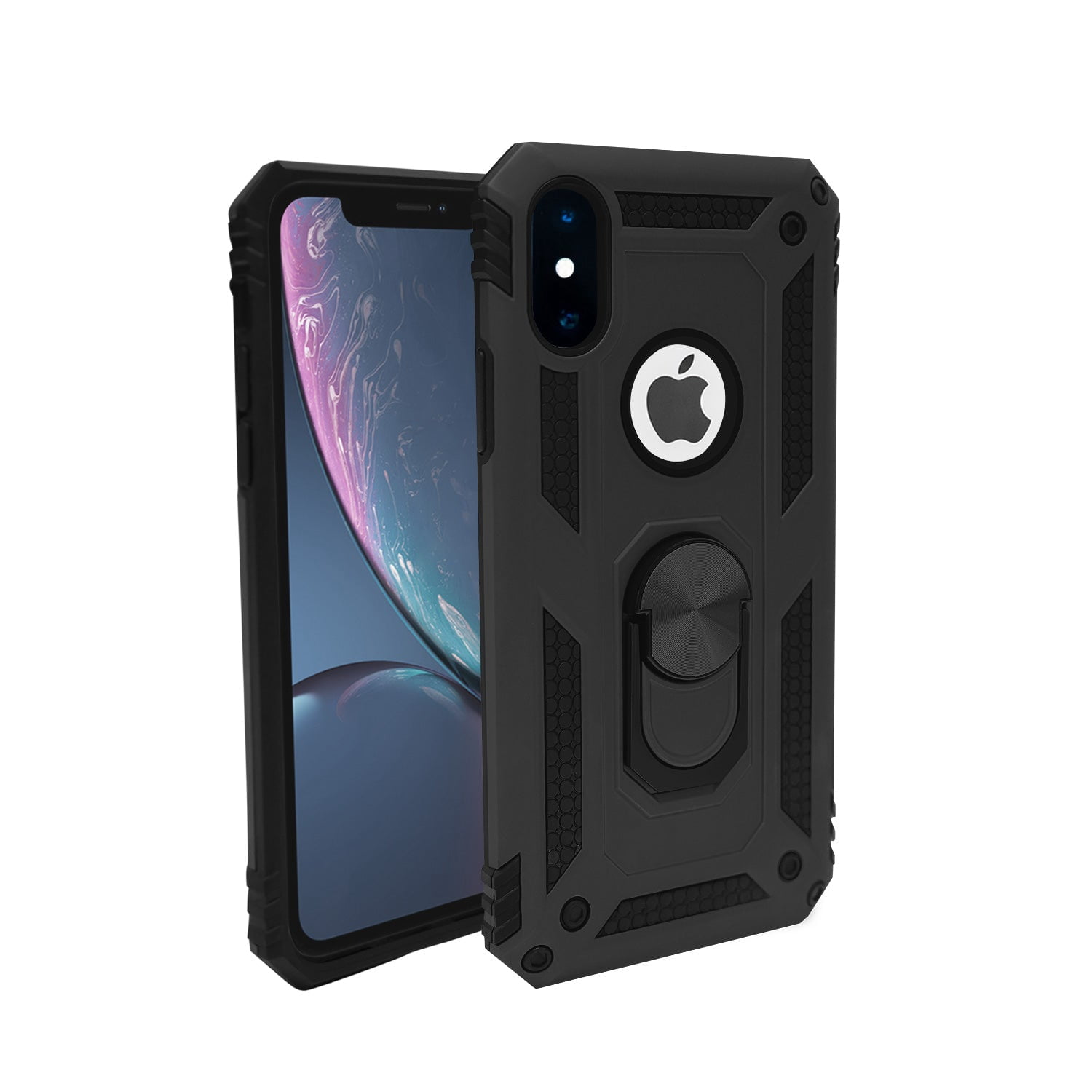 iPhone X /XS Case - Heavy-Duty, Ring Holder - Walmart.com