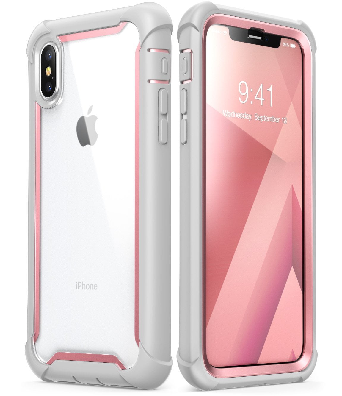 iPhone X case, i-Blason [Ares] Full-body Rugged Clear Bumper Case with ...