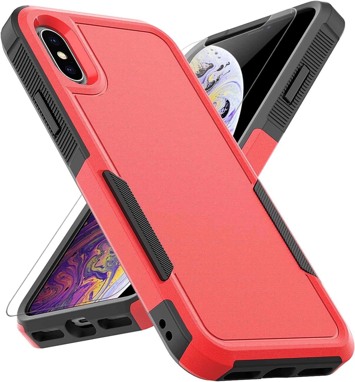 for iPhone X/iPhone Xs Case: Dual Layer Protective Heavy Duty Cell ...