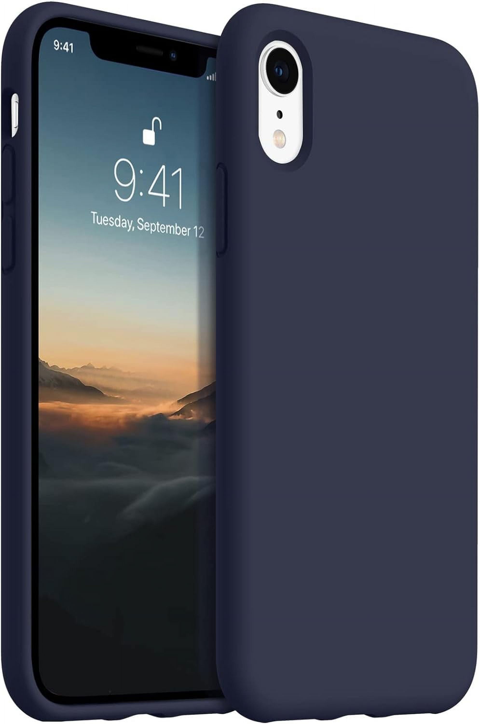 for iPhone XR Case,Upgraded Liquid Silicone with [Soft Anti-Scratch ...