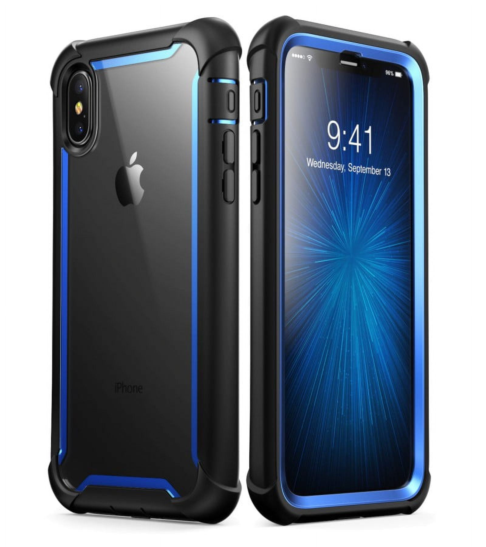 iPhone XS Case, iPhone X Case, i-Blason [Ares] Full-body Rugged Clear ...